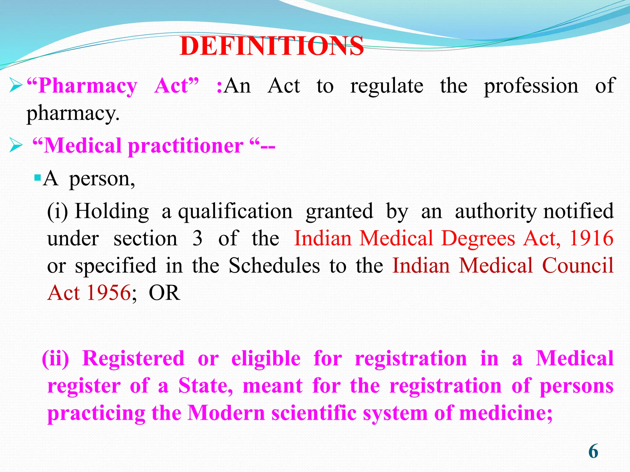 Pharmaceutical Jurisprudence Pharmacy Act 1948 Topic 3 | PPTX