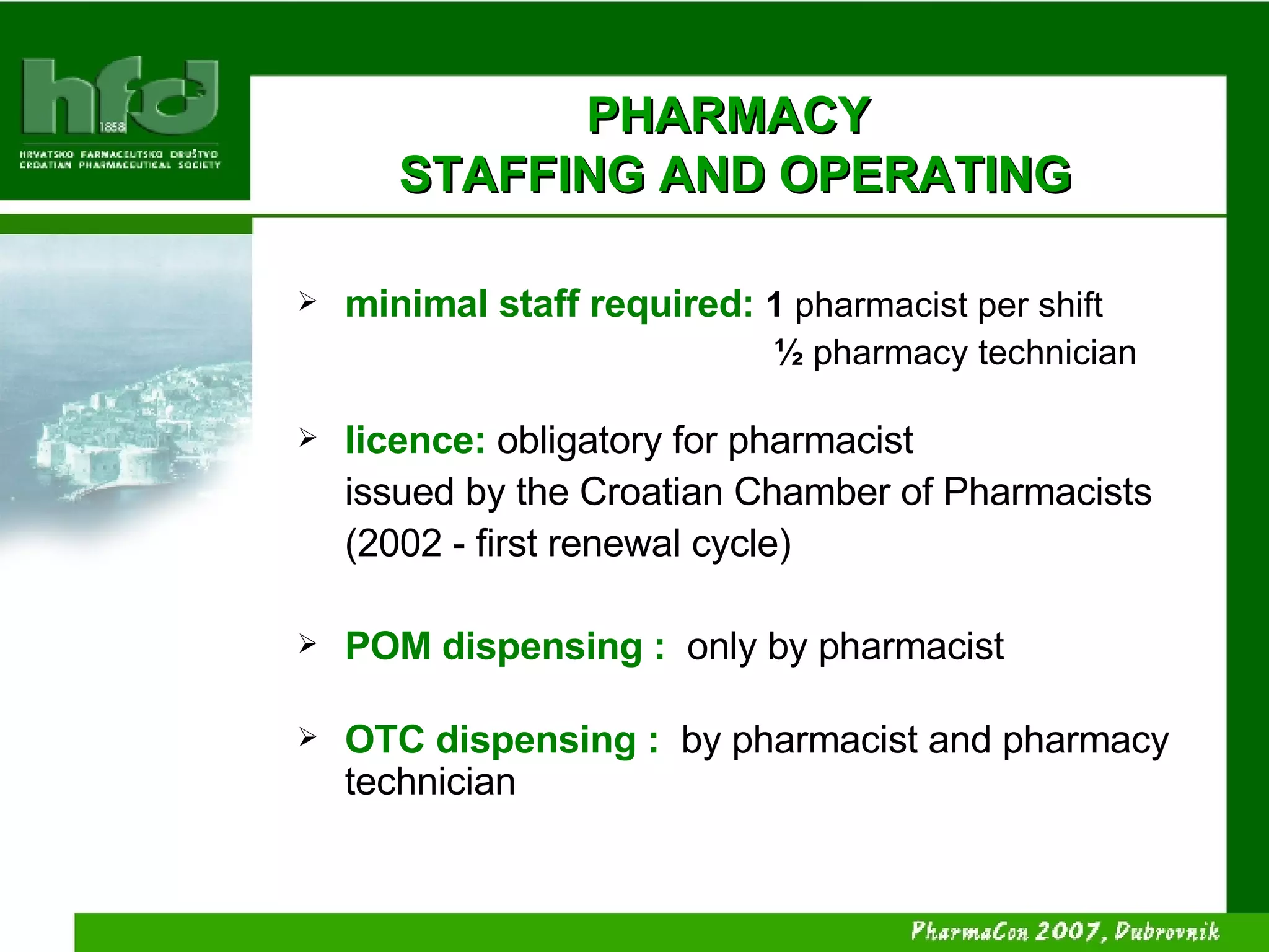 Pharmacy in croatia - A short overview | PPT
