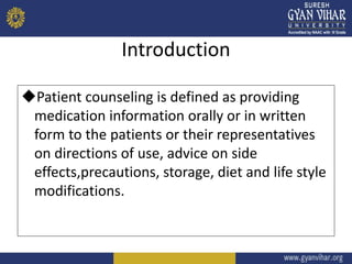 Patient counseling | PPTX