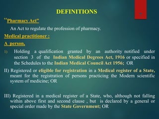 PHARMACY ACT-1948.ppt