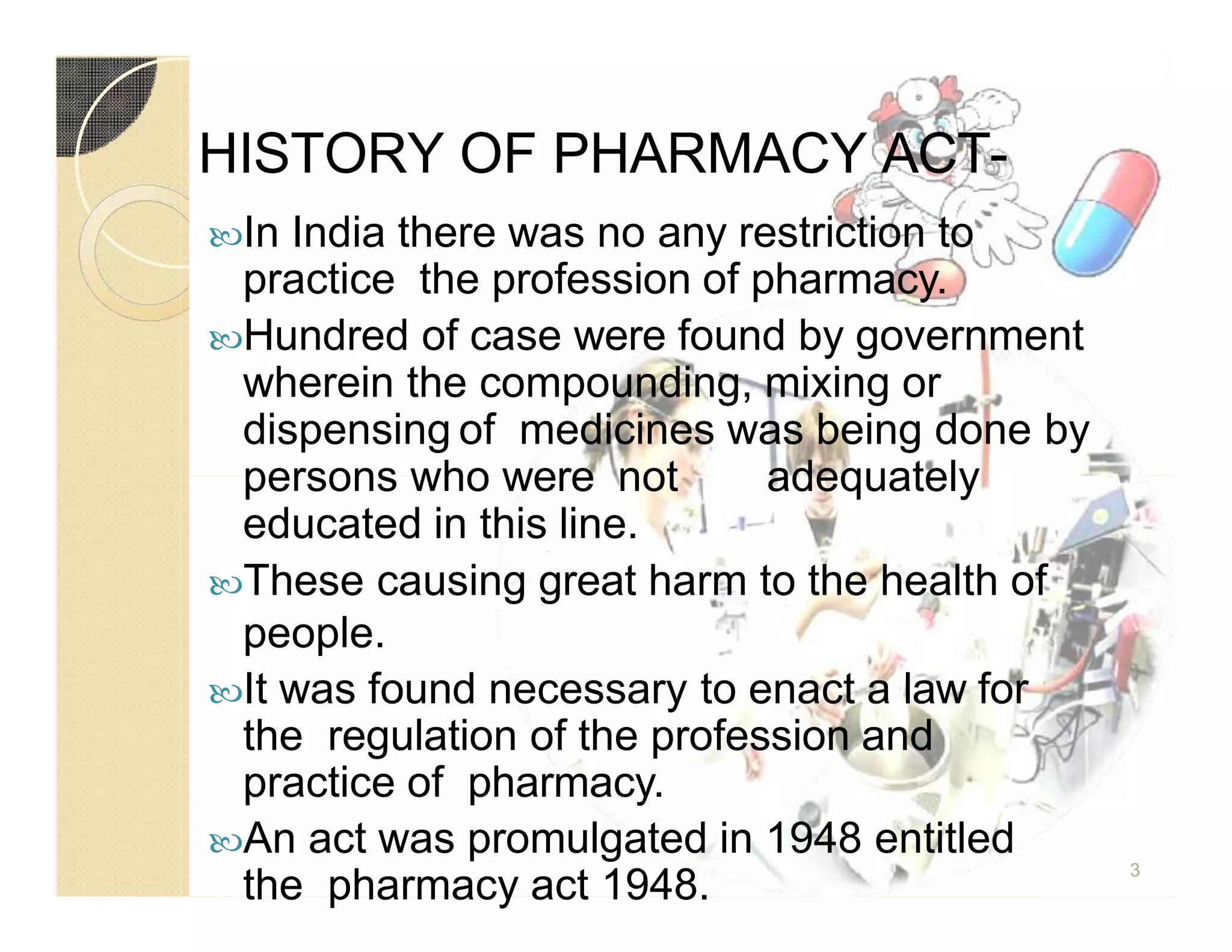 Pharmacy act 1948 | PPT