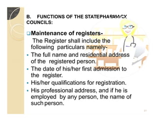 Pharmacy act 1948 | PPTX