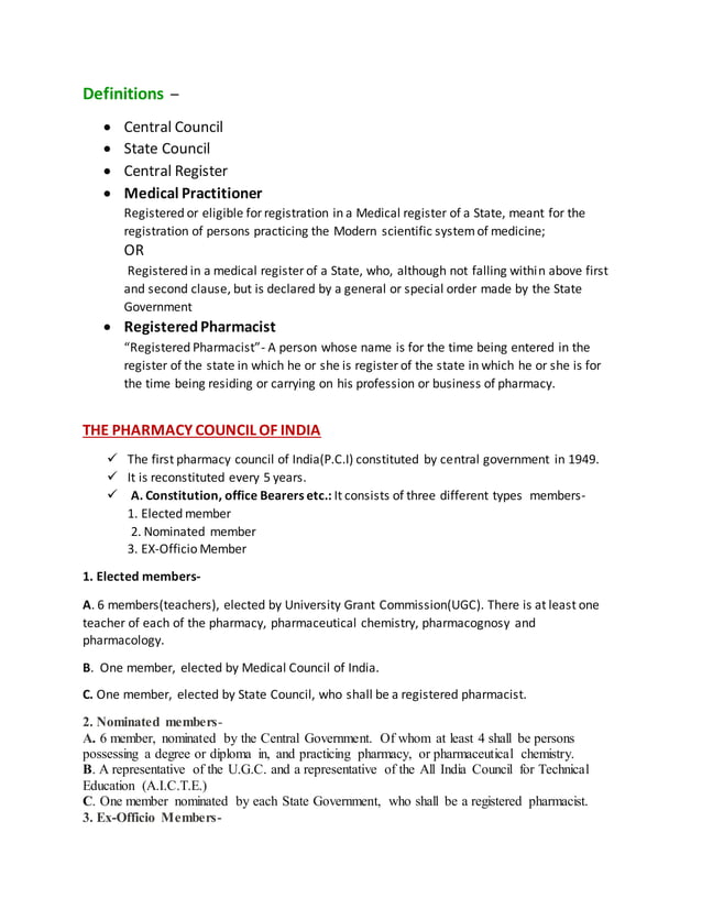 Pharmacy act 1948 | DOCX | Pharmaceutical Drugs | Medical Health