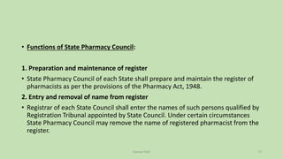 Pharmacy Act ,1948 | PPT