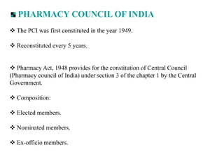 Pharmacy act 1948 (Swati Khedekar) | PDF