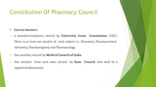 Pharmacy Act 1948 ( B pharmacy ) third year | PPT