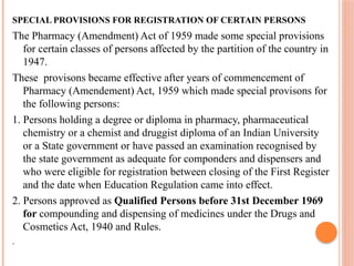 pharmacy act 1948 for bpharmacy students.pptx
