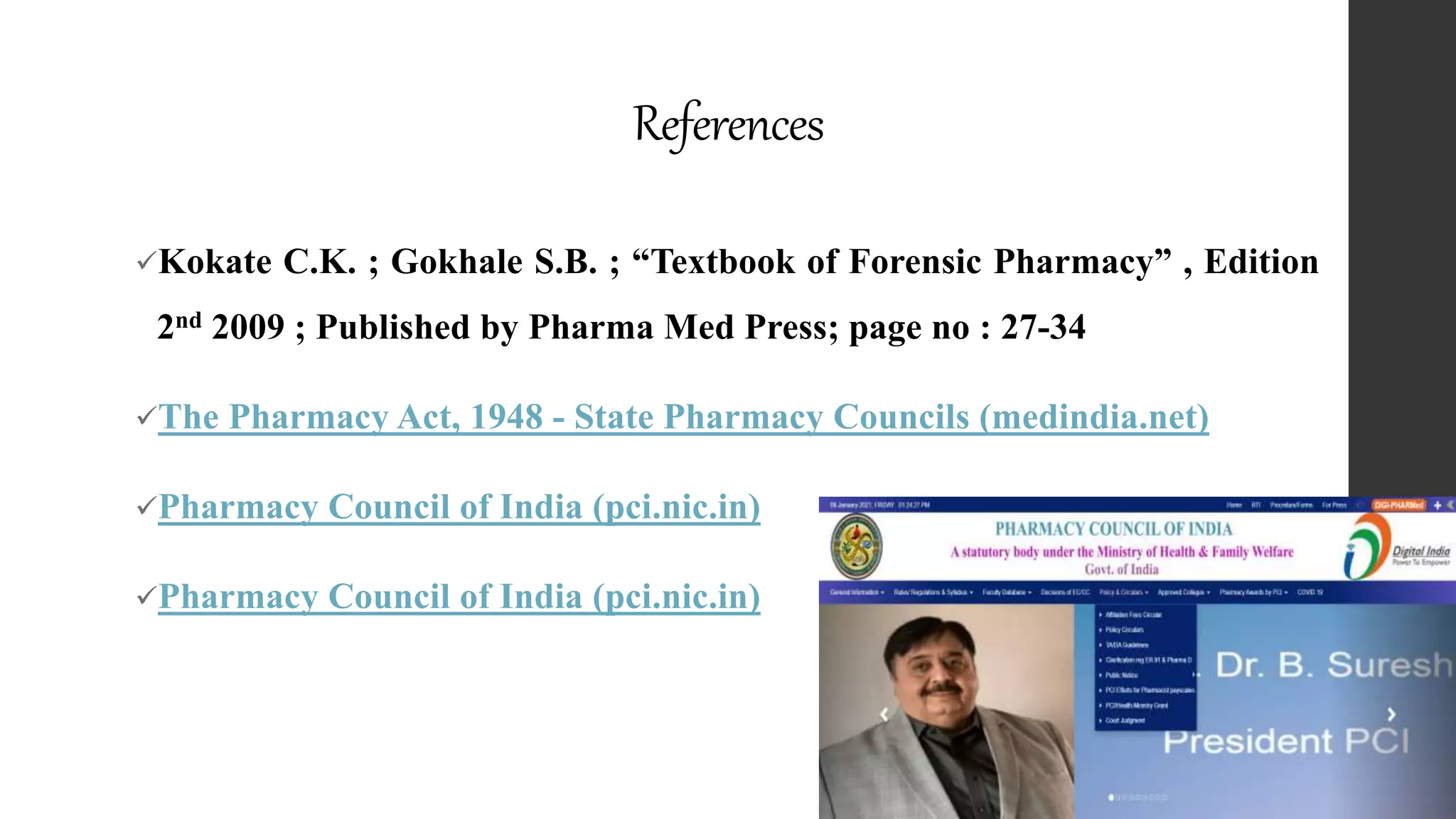 Pharmacy act,(SPCI) 1948 sakshi jain ppt 7 th sem | PPT