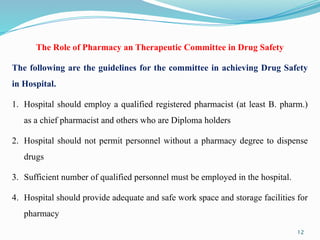Pharmacy and therapeutic committee.pptx for pharmacy | PPT