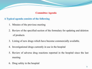 Pharmacy and therapeutic committee.pptx for pharmacy | PPTX