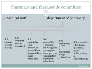 Pharmacy and therapeutic community | PPTX