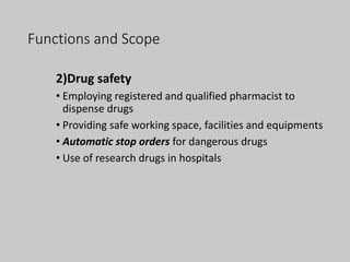 Pharmacy and therapeutics committee | PPT