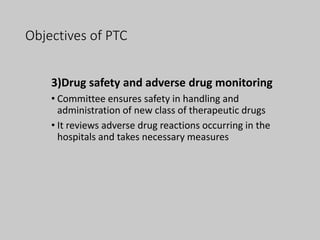Pharmacy and therapeutics committee | PPT