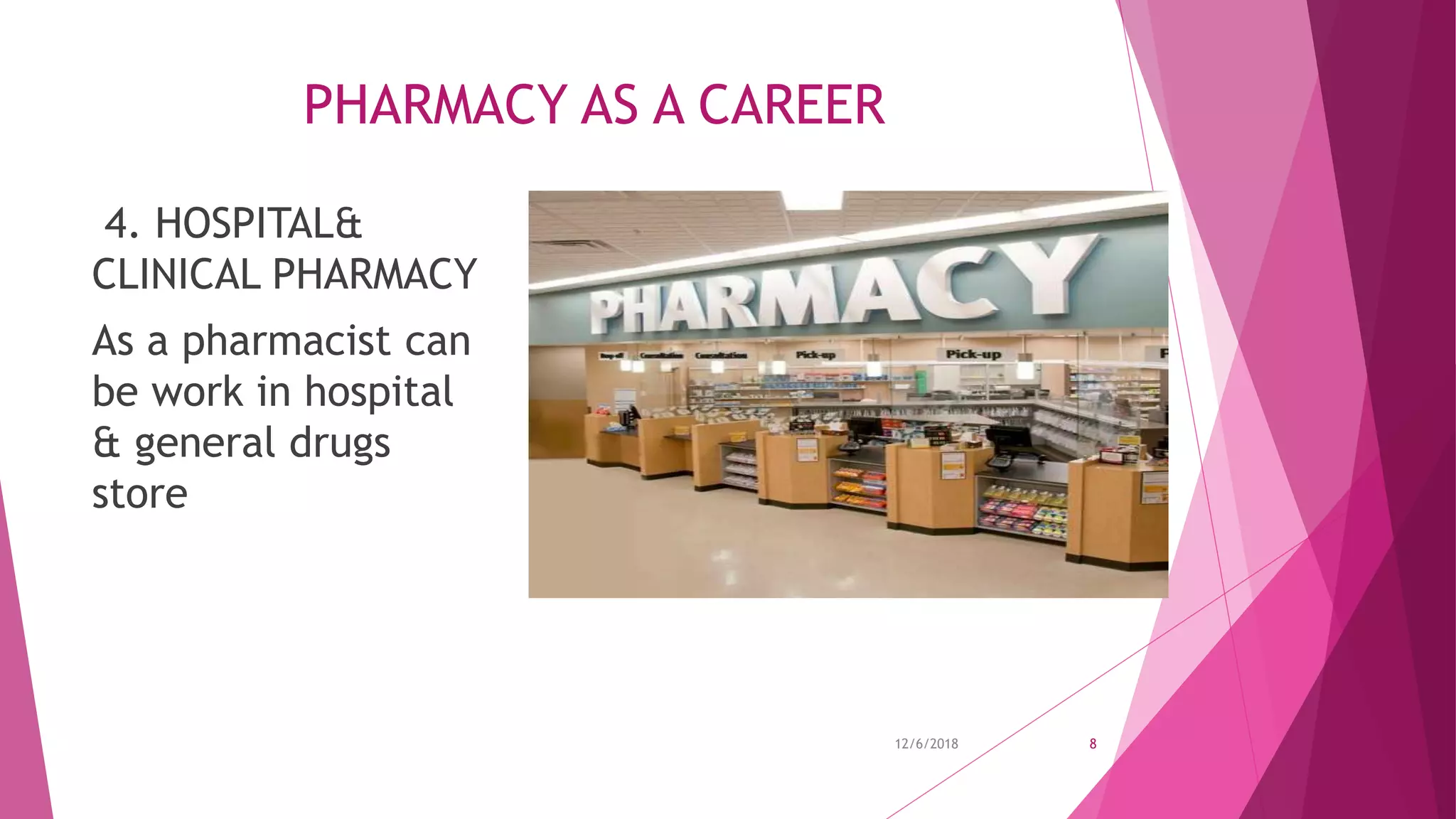 Pharmacy as a career | PPTX
