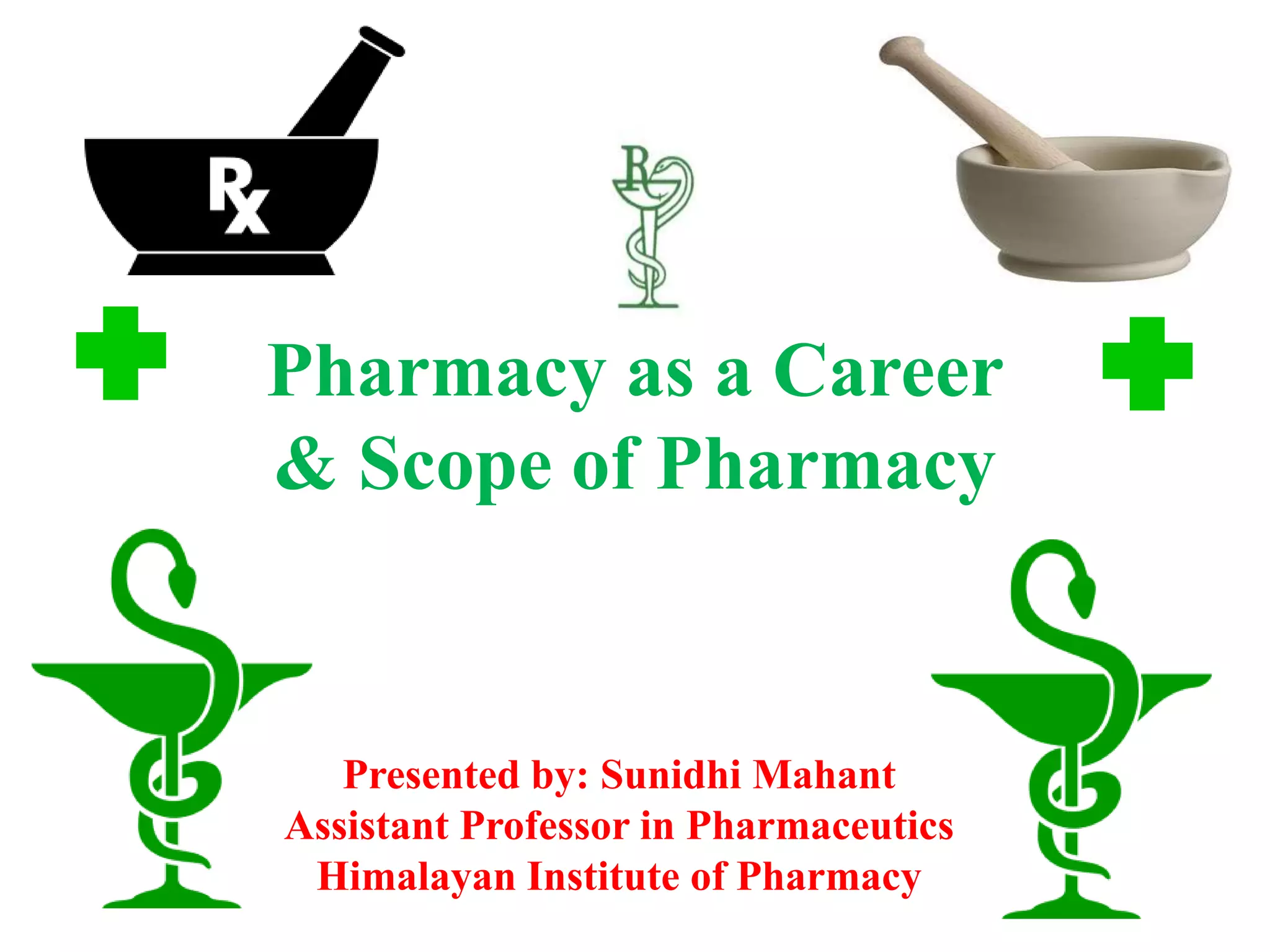 Pharmacy as a career | PPTX