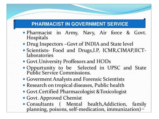 Pharmacy as a career | PPTX | Pharmaceutical Industry | Industries