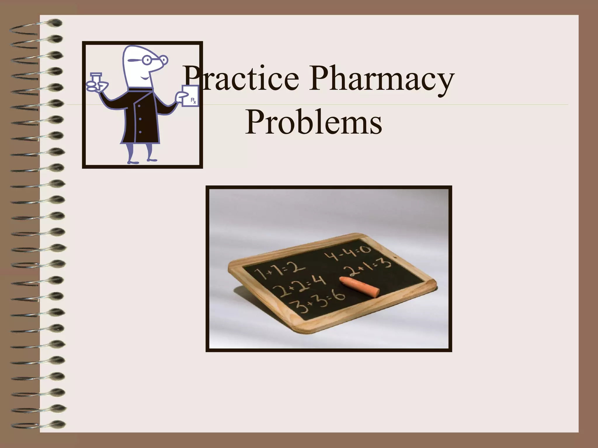 Pharmacy calculations | PPT