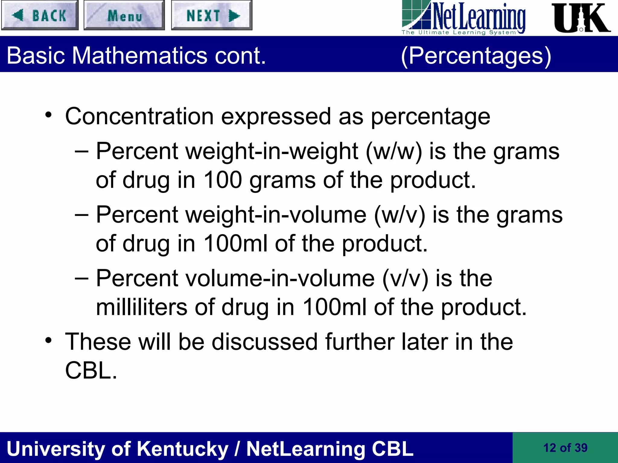 Pharmacy calculations | PPT