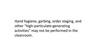 Pharmacy Cleanroom Basics | PPT