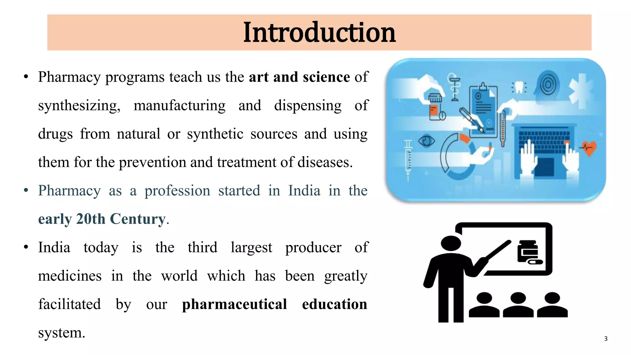 Pharmacy education in India | PPTX
