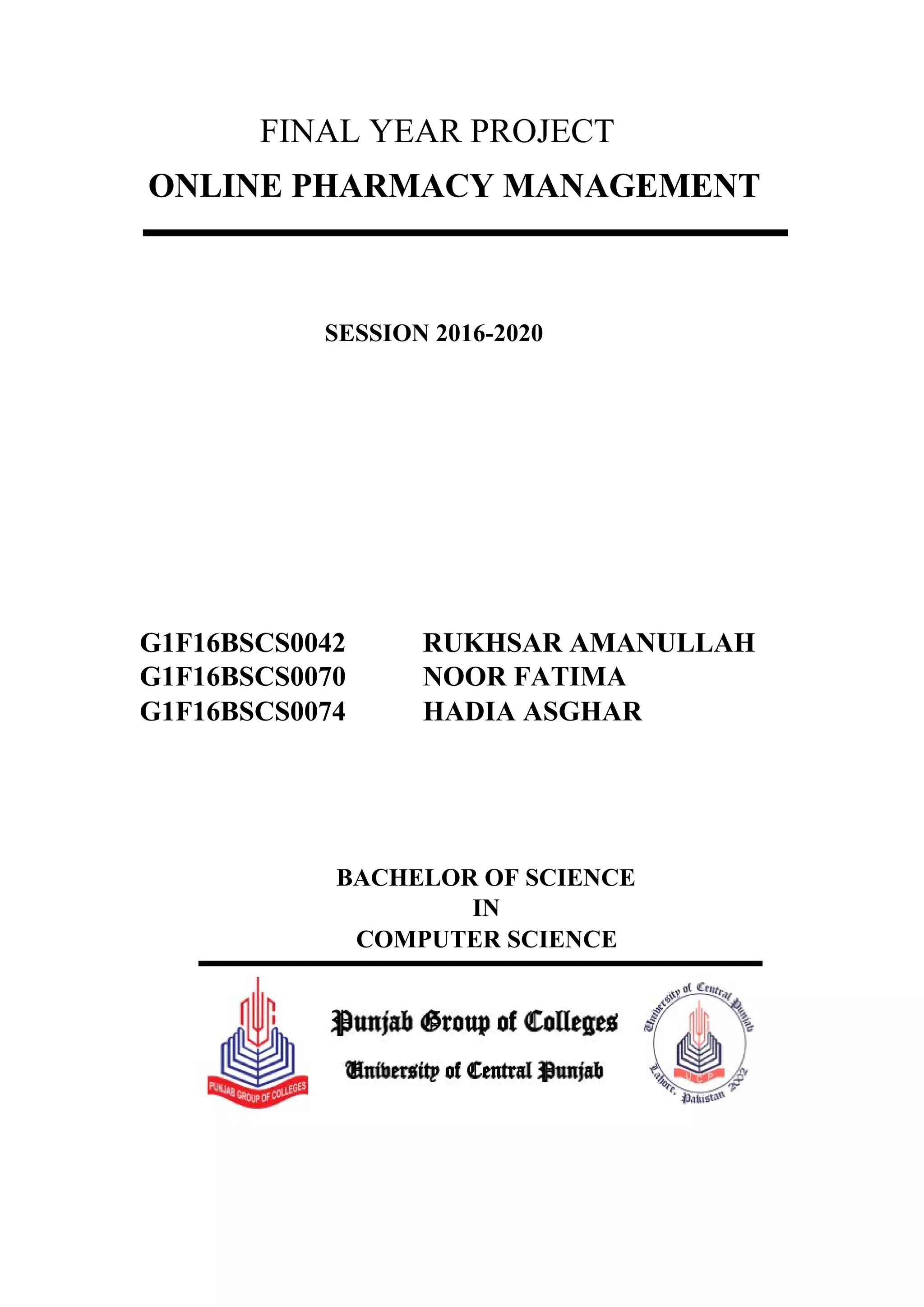 Pharmacy management system fyp documentation | PDF