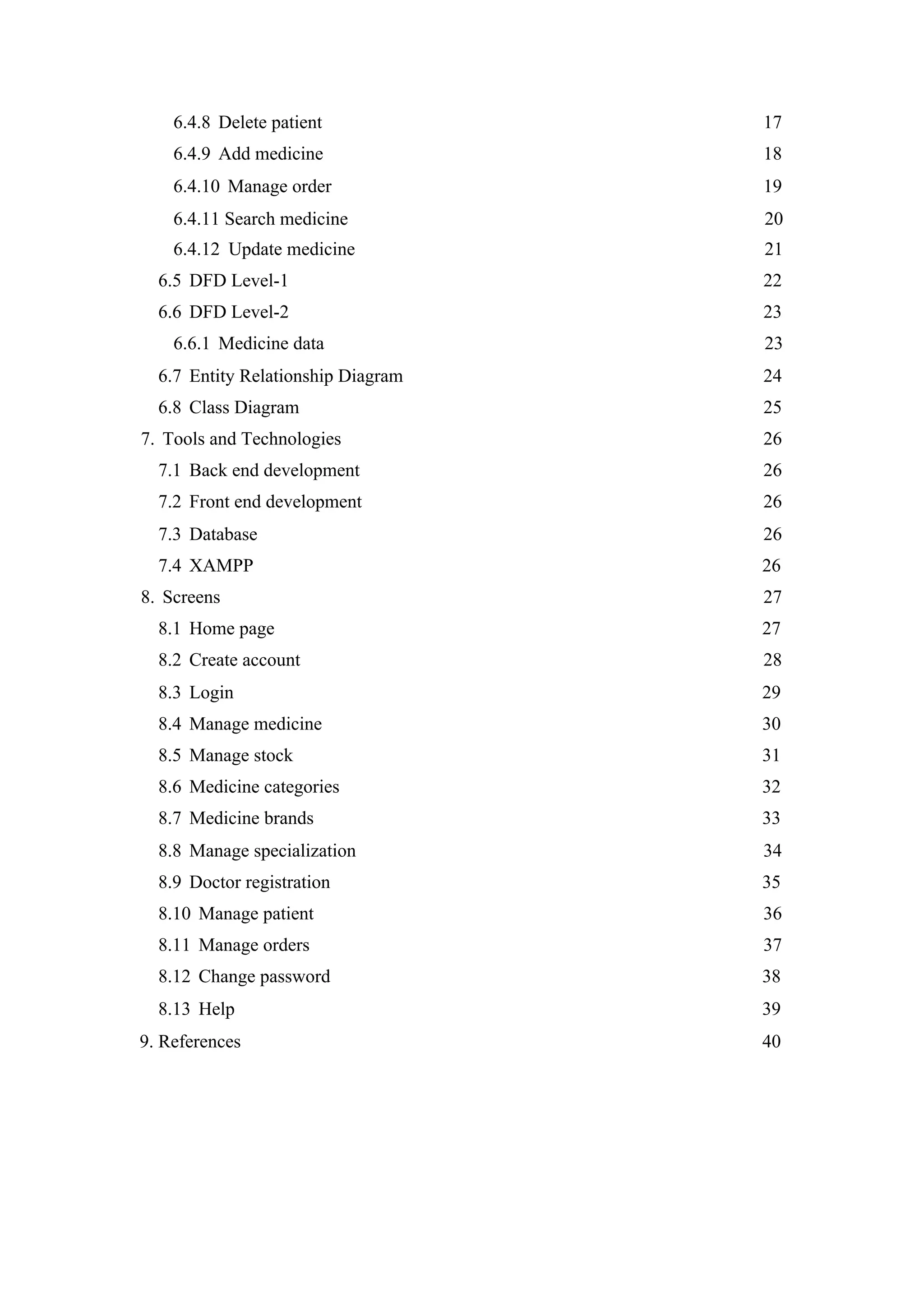 Pharmacy management system fyp documentation | PDF