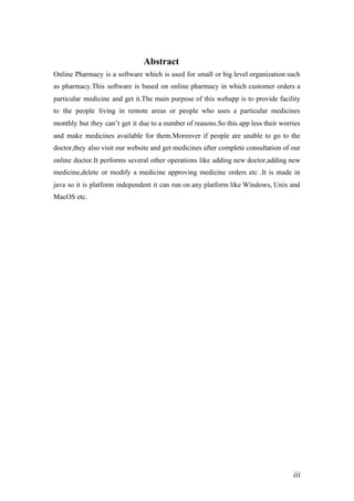 Pharmacy management system fyp documentation | PDF