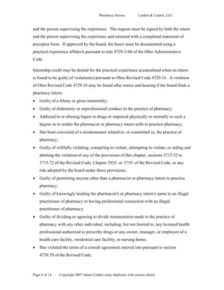 Pharmacy Interns | PDF