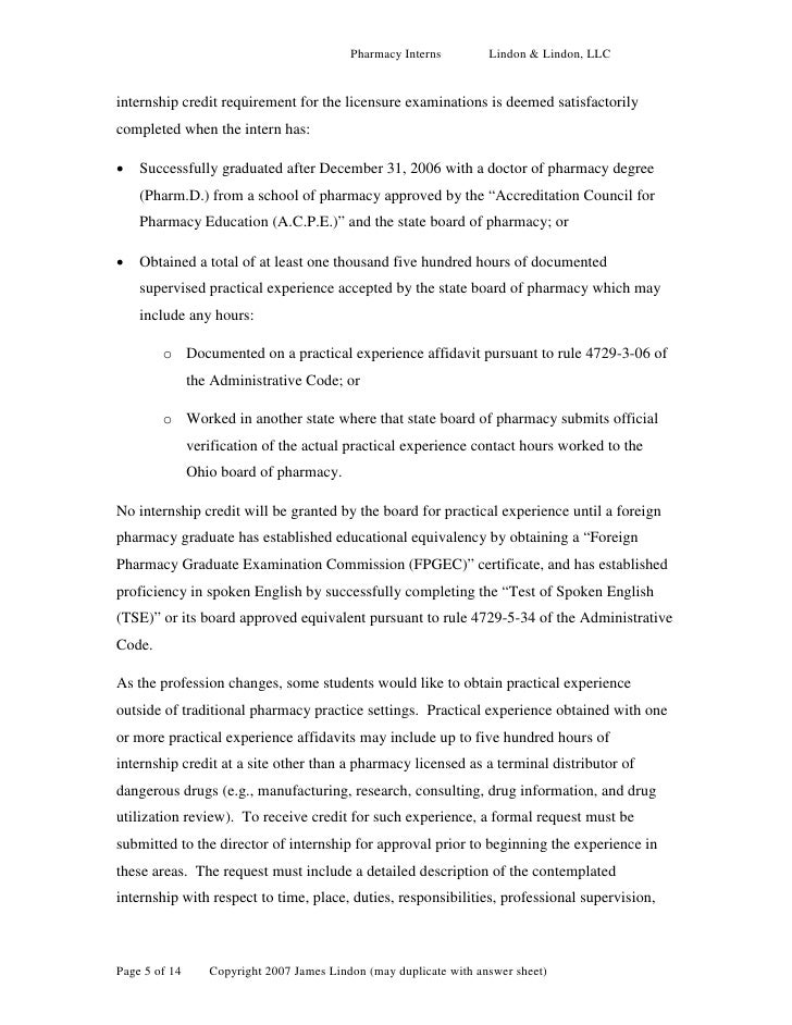 Ohio Board Of Pharmacy Intern License - trackersokol