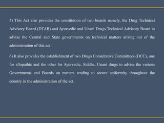 Drug and Cosmetics Act, 1940, and Rules Thereunder 1945 | Pharmacy Law ...