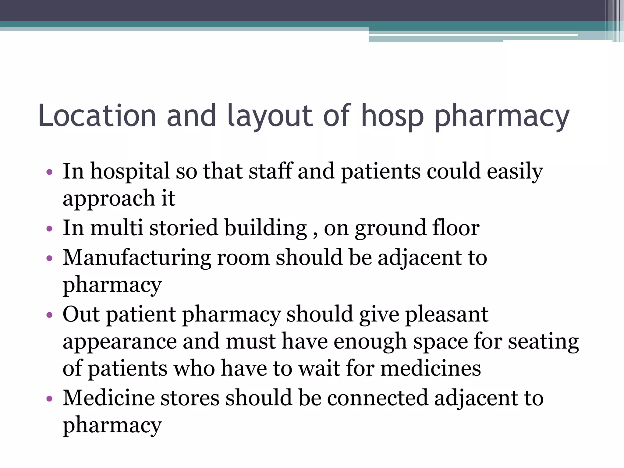 Pharmacy layout design | PPTX