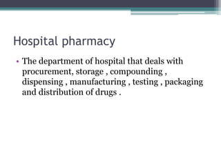 Pharmacy layout design | PPTX