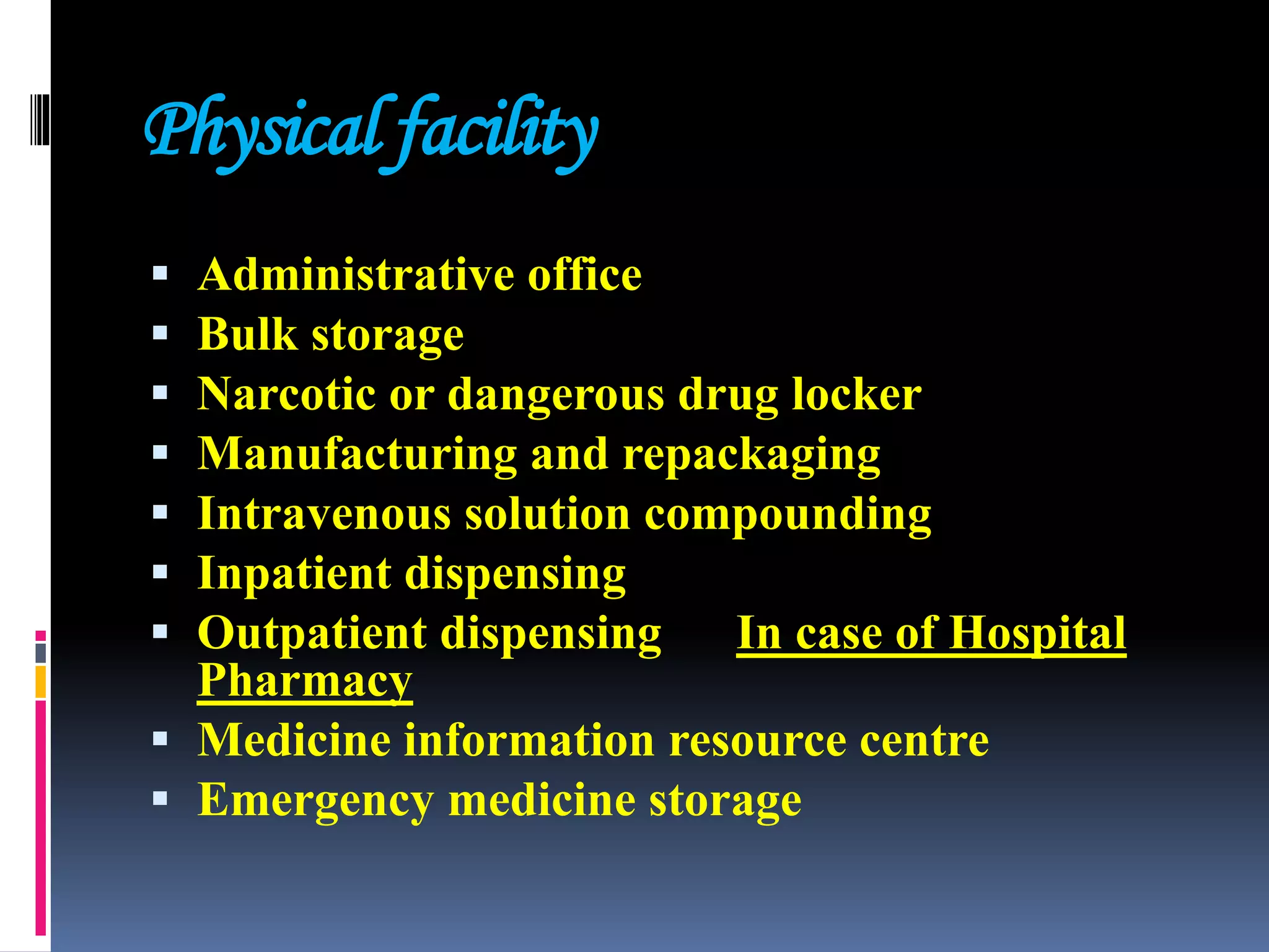 Pharmacy layout ppt | PPTX