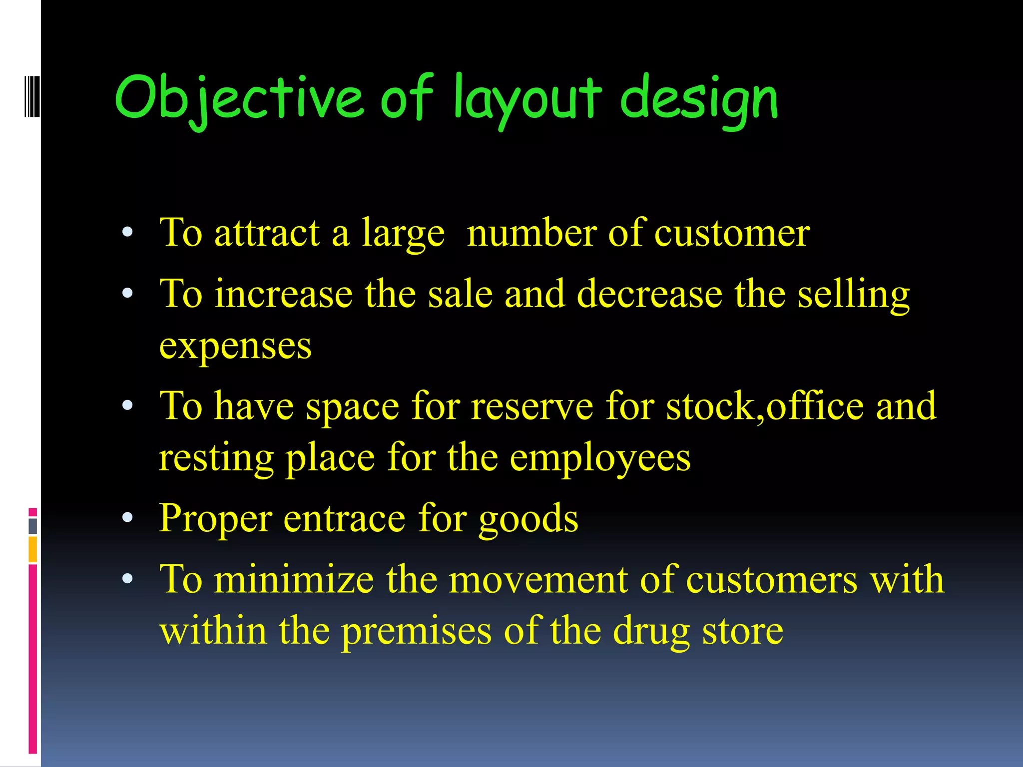 Pharmacy layout ppt | PPTX