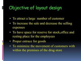 Pharmacy layout ppt | PPTX