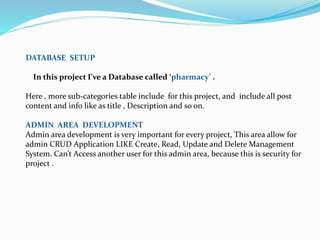 Pharmacy management | PPTX