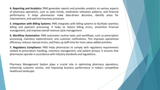 Pharmacy Management System Software..... | PPTX