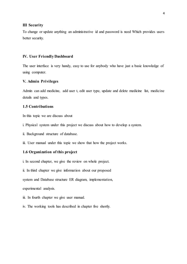 Pharmacy management system project report | DOCX | Databases | Computer ...