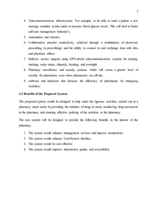 Pharmacy management system project report | DOCX | Databases | Computer Software and Applications