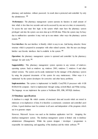 Pharmacy management system project report | DOCX