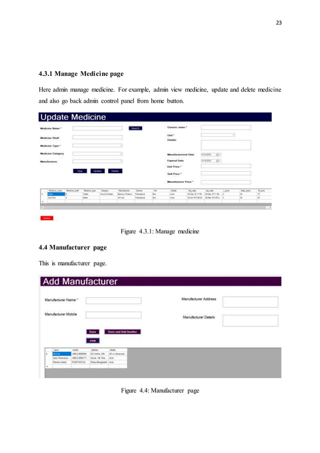 Pharmacy management system project report | DOCX | Databases | Computer ...
