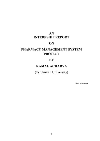 Pharmacy management system project report..pdf