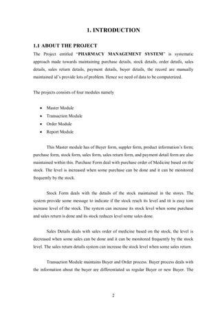 Pharmacy management system project report..pdf