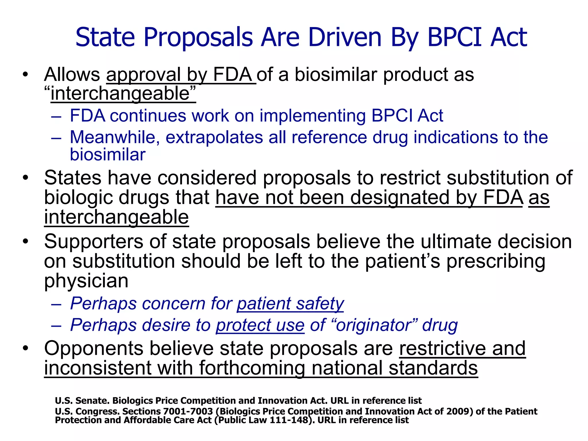 Biosimilar Drugs: Overview and Regulatory Issues | PPTX