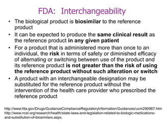 Biosimilar Drugs: Overview and Regulatory Issues | PPTX
