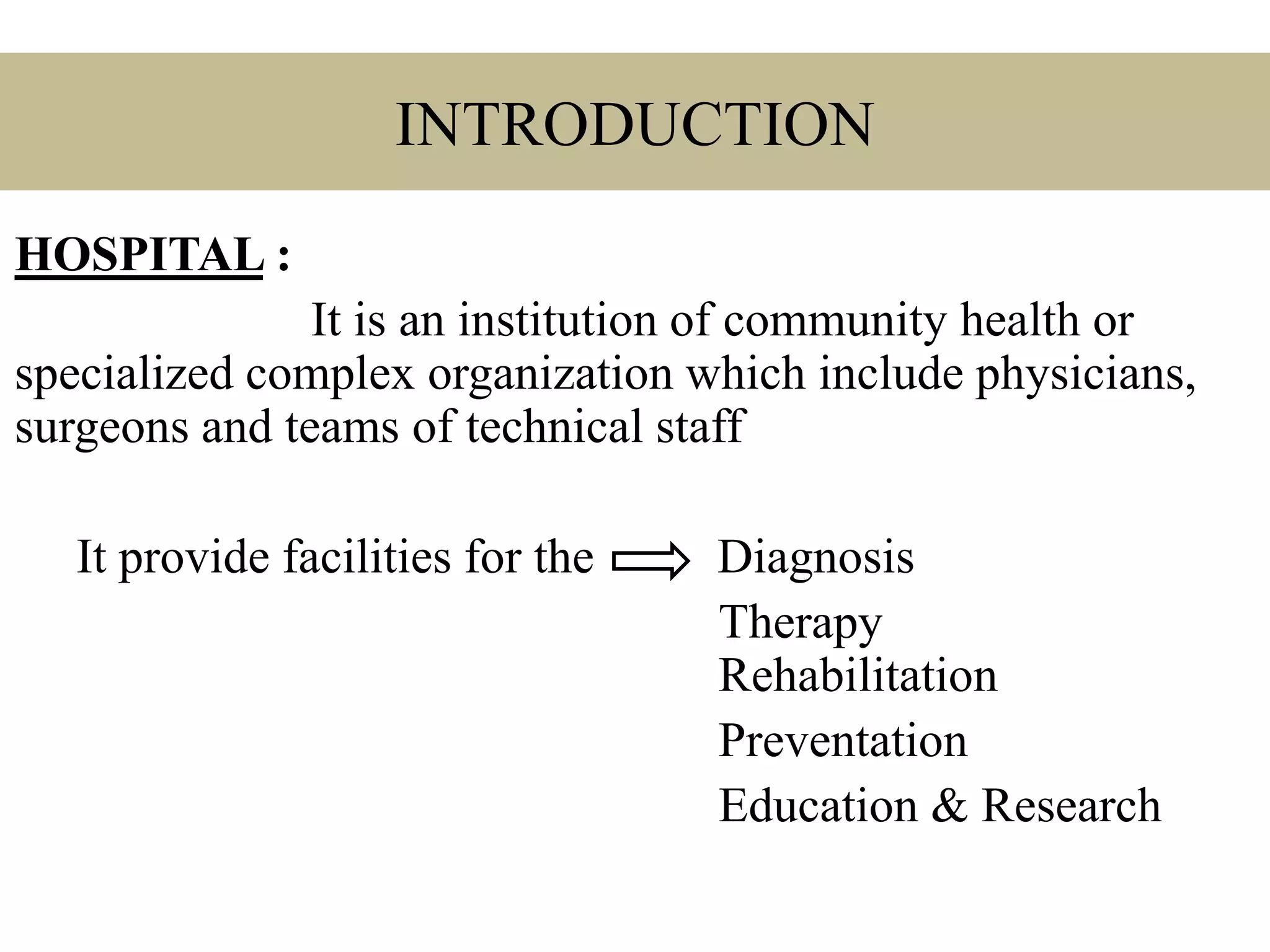 Hospital and its organization.pptx