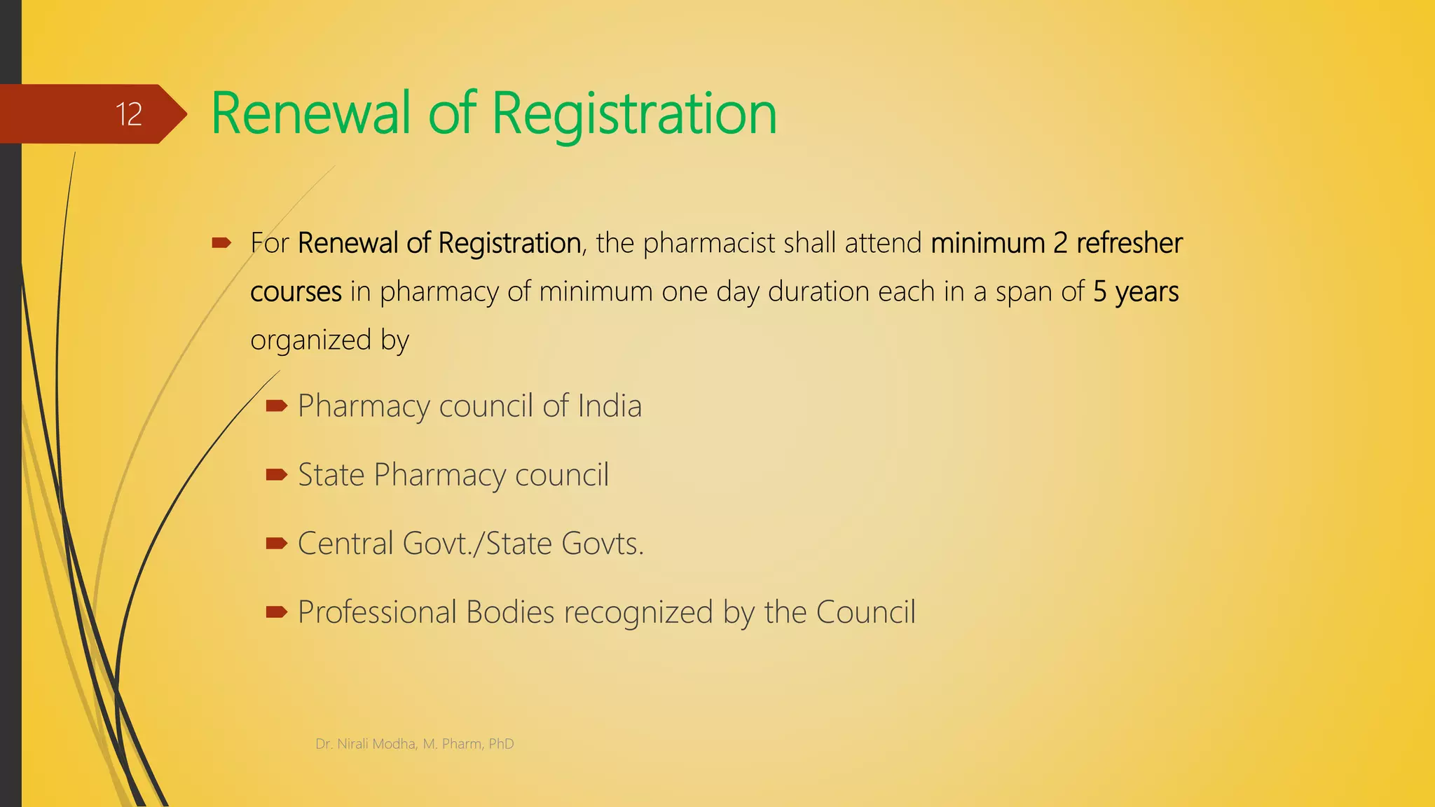 Pharmacy practice regulations, 2015 | PPTX