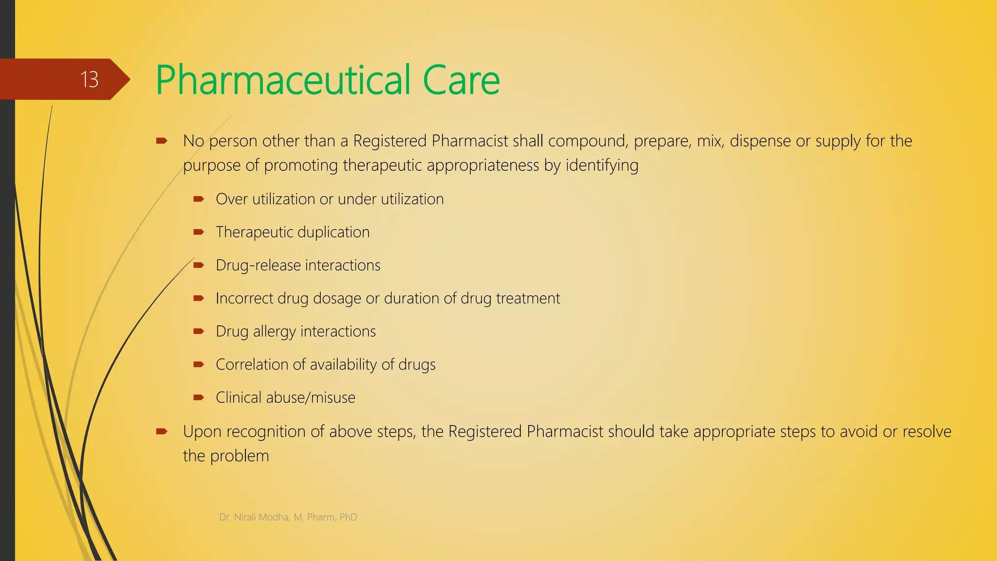 Pharmacy practice regulations, 2015 | PPTX