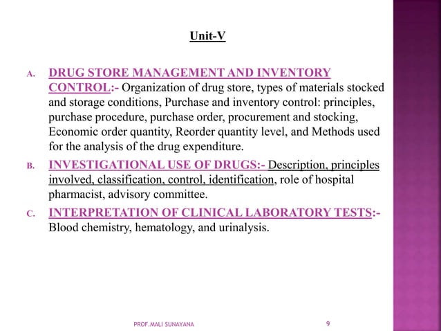 Pharmacy Practice Syllabus Copy | PPT