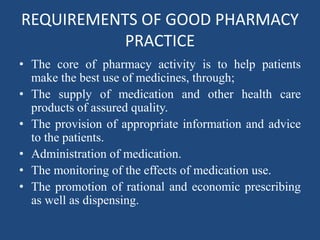 Pharmacy practice in india | PPTX